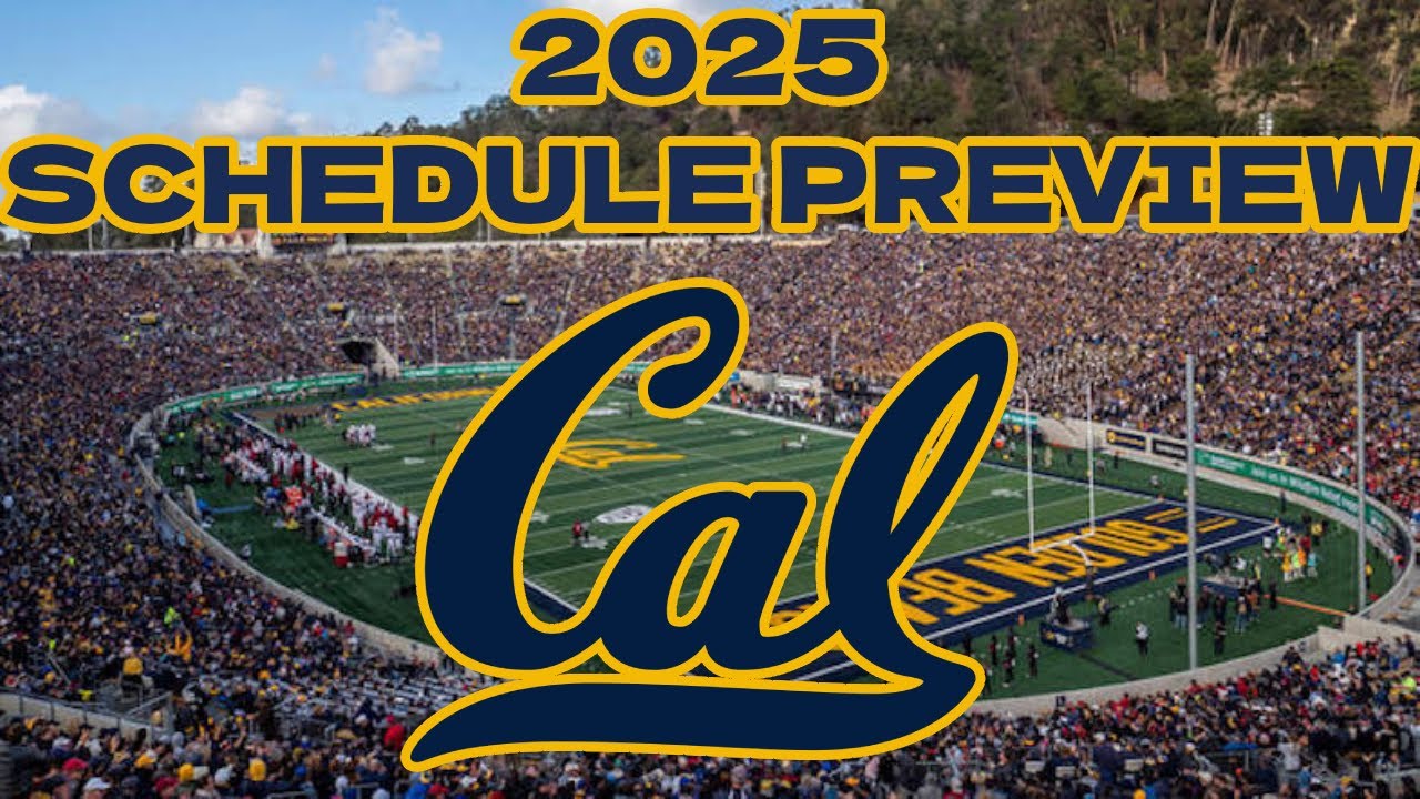 California Football 2025 Schedule Preview & Projected Record - YouTube