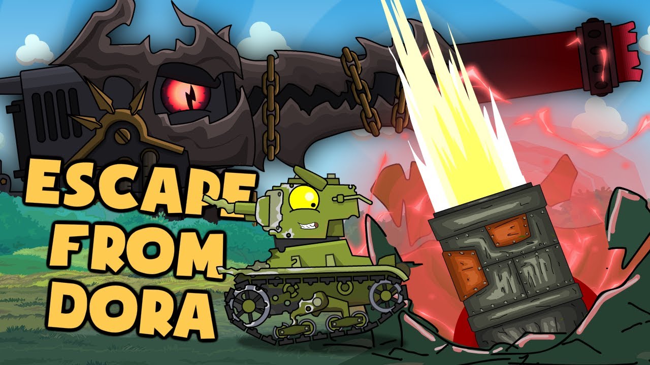 Escape from Dora - Cartoons about tanks - YouTube
