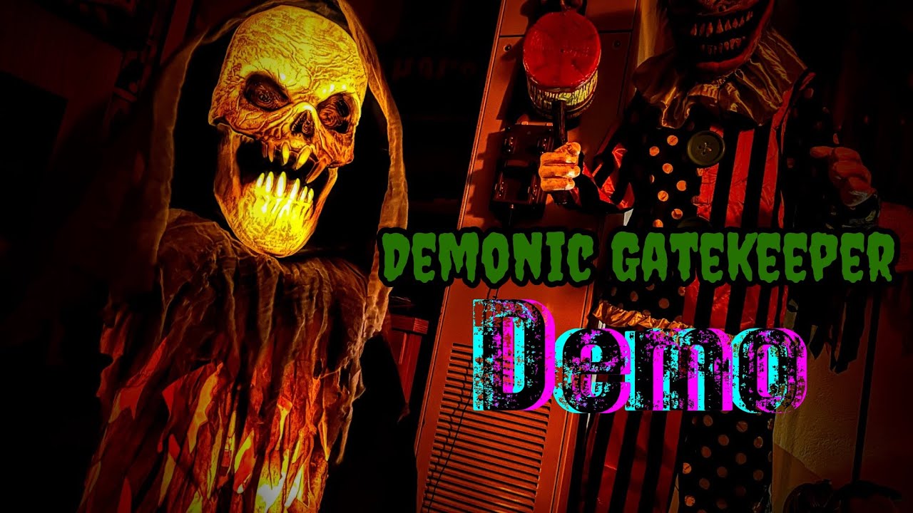 DEMONIC GATEKEEPER | DEMO | Spirit Halloween 2024 Animatronic - YouTube