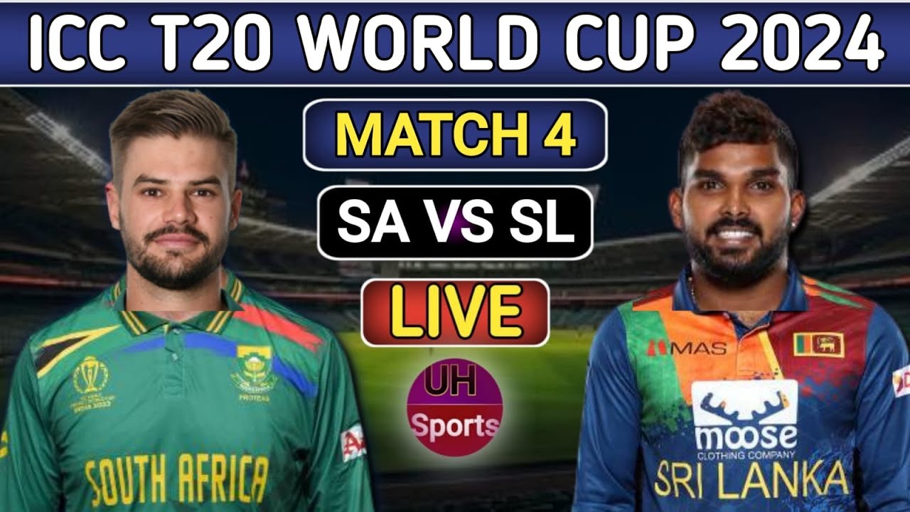 SA VS SL Live, Match 4, T20 World Cup 2024 | South Africa Vs Sri Lanka ...