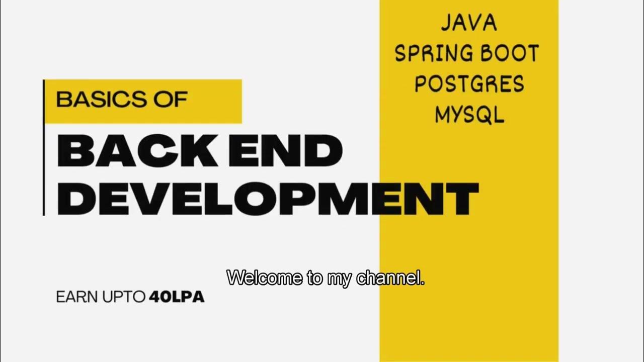 Domain class | Entity | Spring Boot | Back End Development | JAVA | Postgres - YouTube