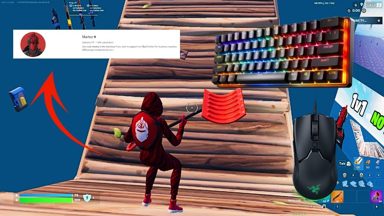 Faze Martoz 1v1 Map Review with Chill Gameplay 🏆 Steelseries Apex Pro ...