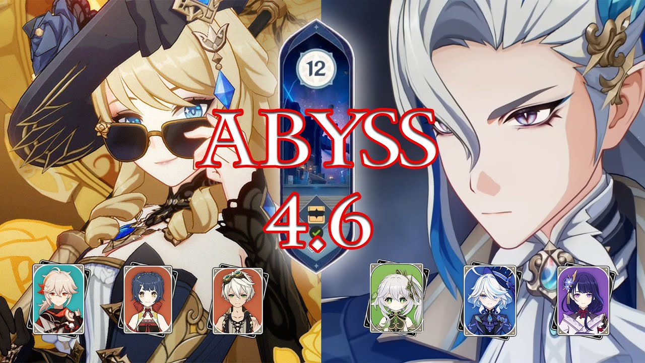 C0 Navia Fireworks & C0 Neuvillette | Spiral Abyss 4.6 | Genshin Impact ...