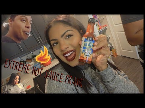 EXTREME HOT SAUCE PRANK ON BOYFRIEND! (BACKFIRES)