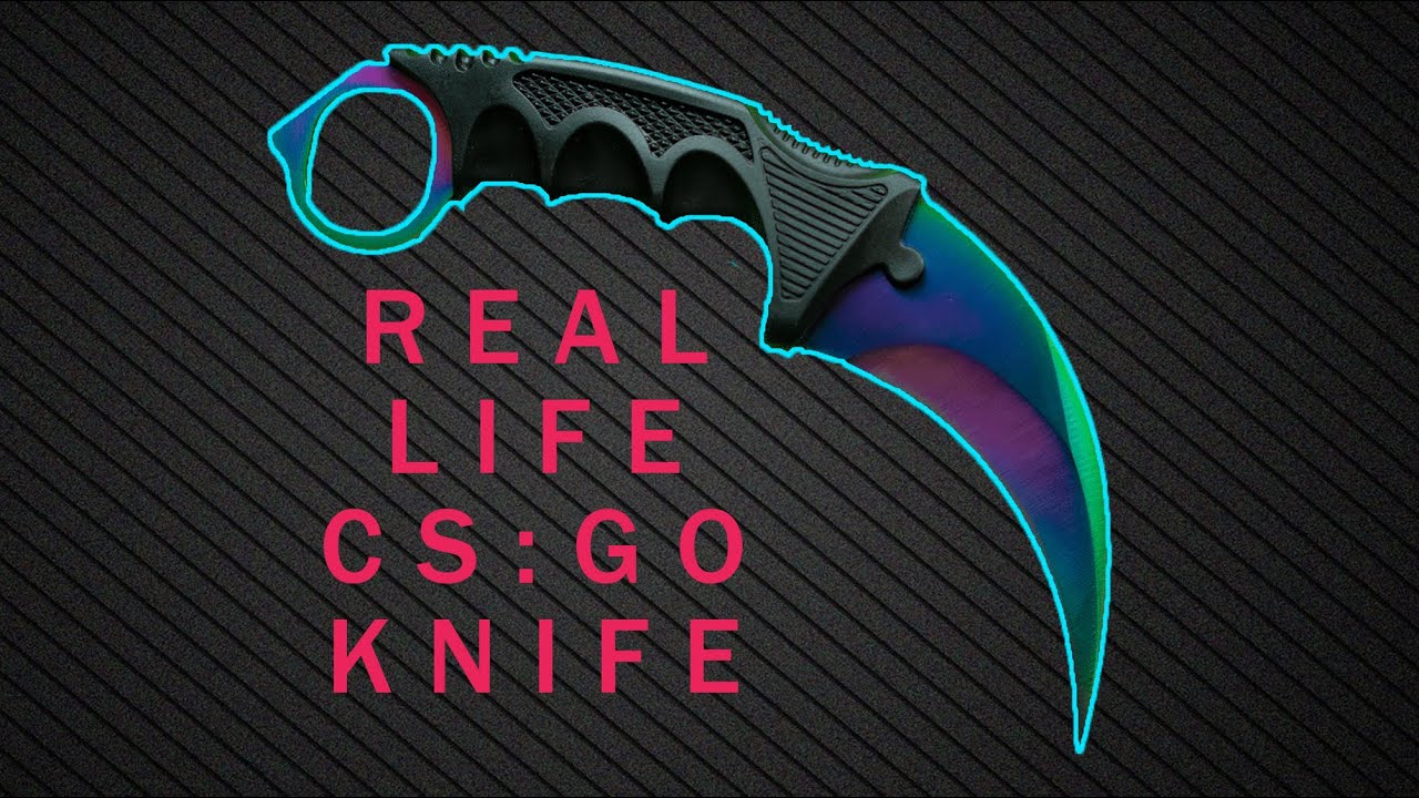 REAL LIFE CS:GO KNIFE UNBOXING! Karambit Fade Knife - YouTube