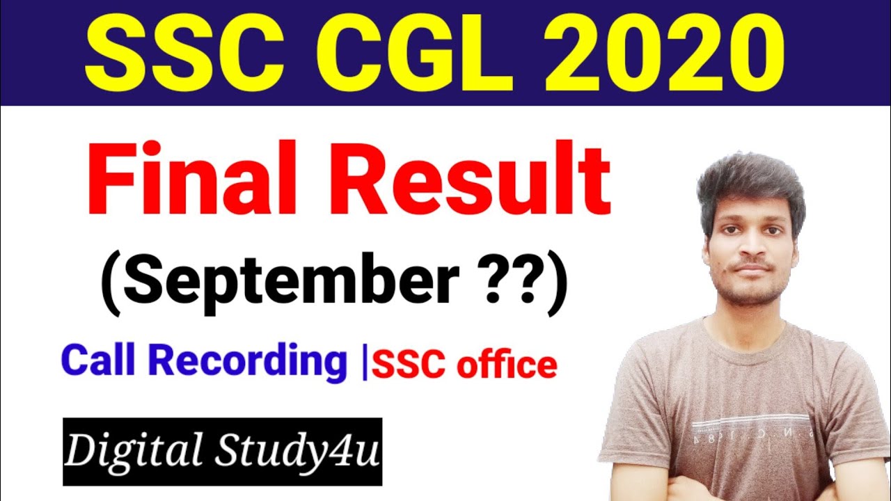 SSC CGL 2020 FINAL RESULT | SSC CGL 2020 - YouTube