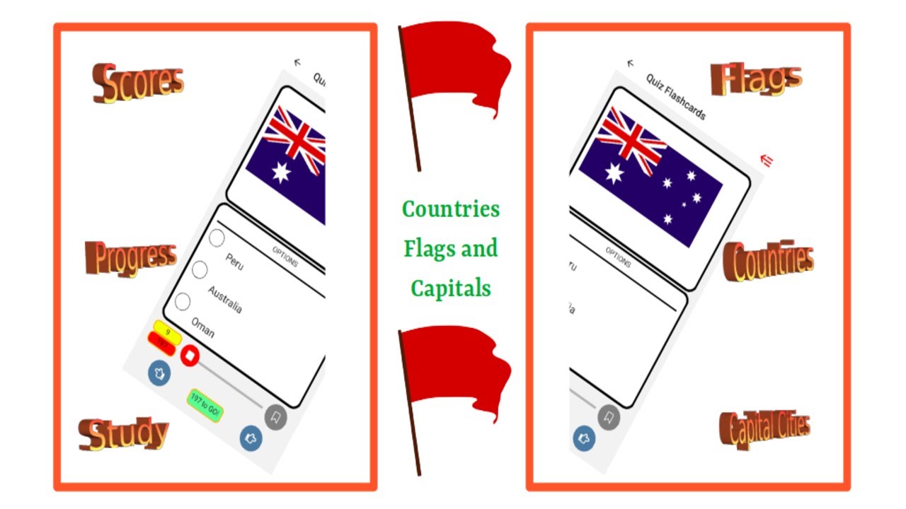 Flags and capital cities of all the countries around the world - YouTube