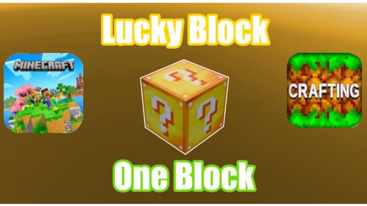 Minecraft+crafting and building lucky one block|| lucky one block ...