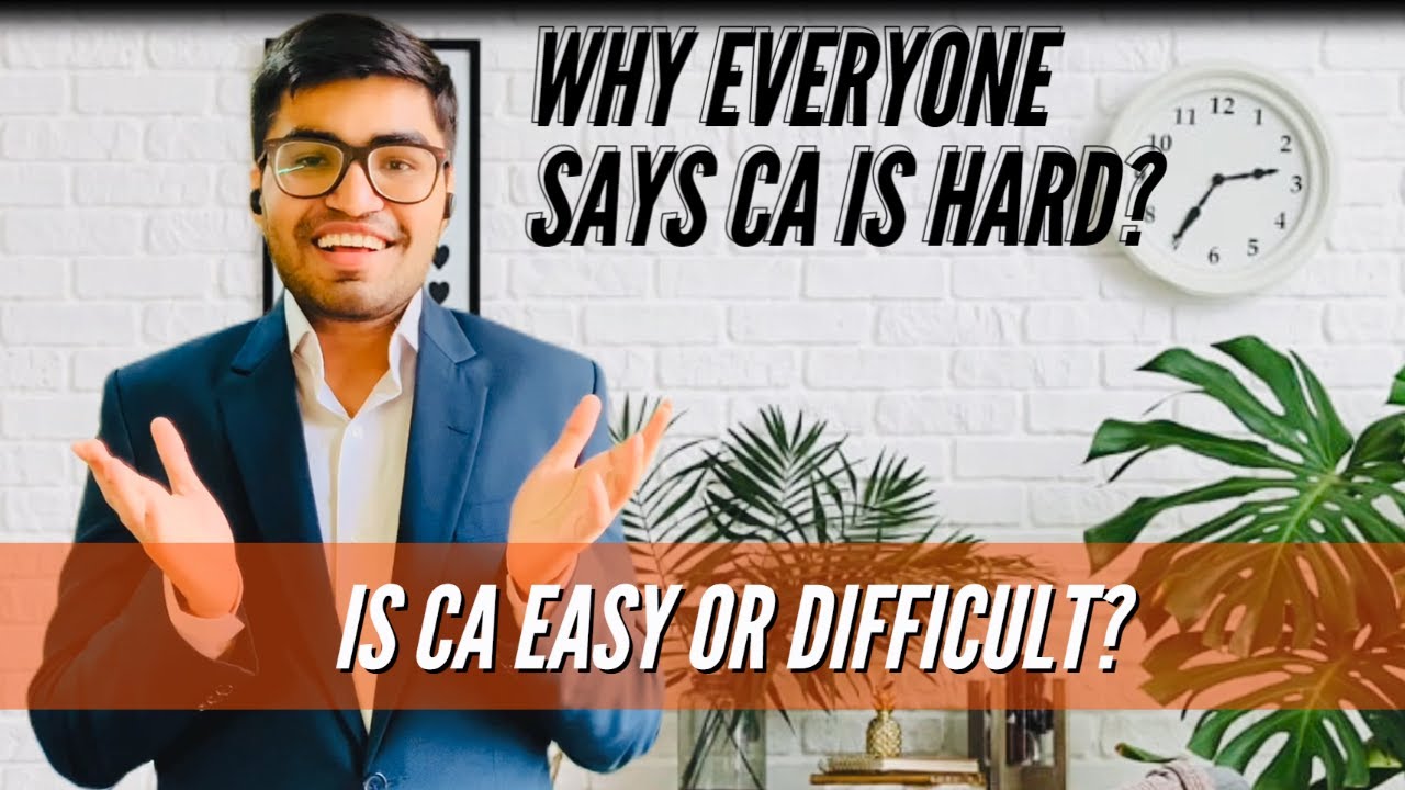 ca easy or hard | is ca hard to pass? ca motivational thoughts - YouTube