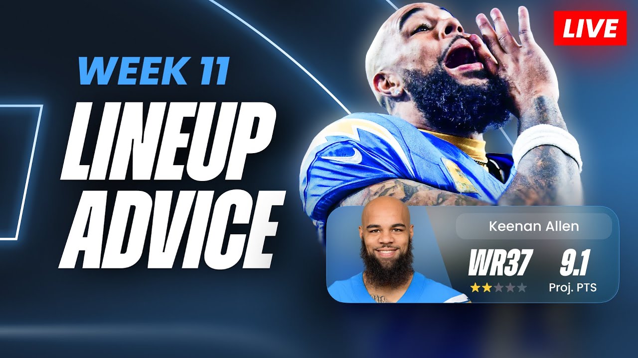 Fantasy Football Week 11 Start/Sit Lineup Advice | NFL Inactives ...