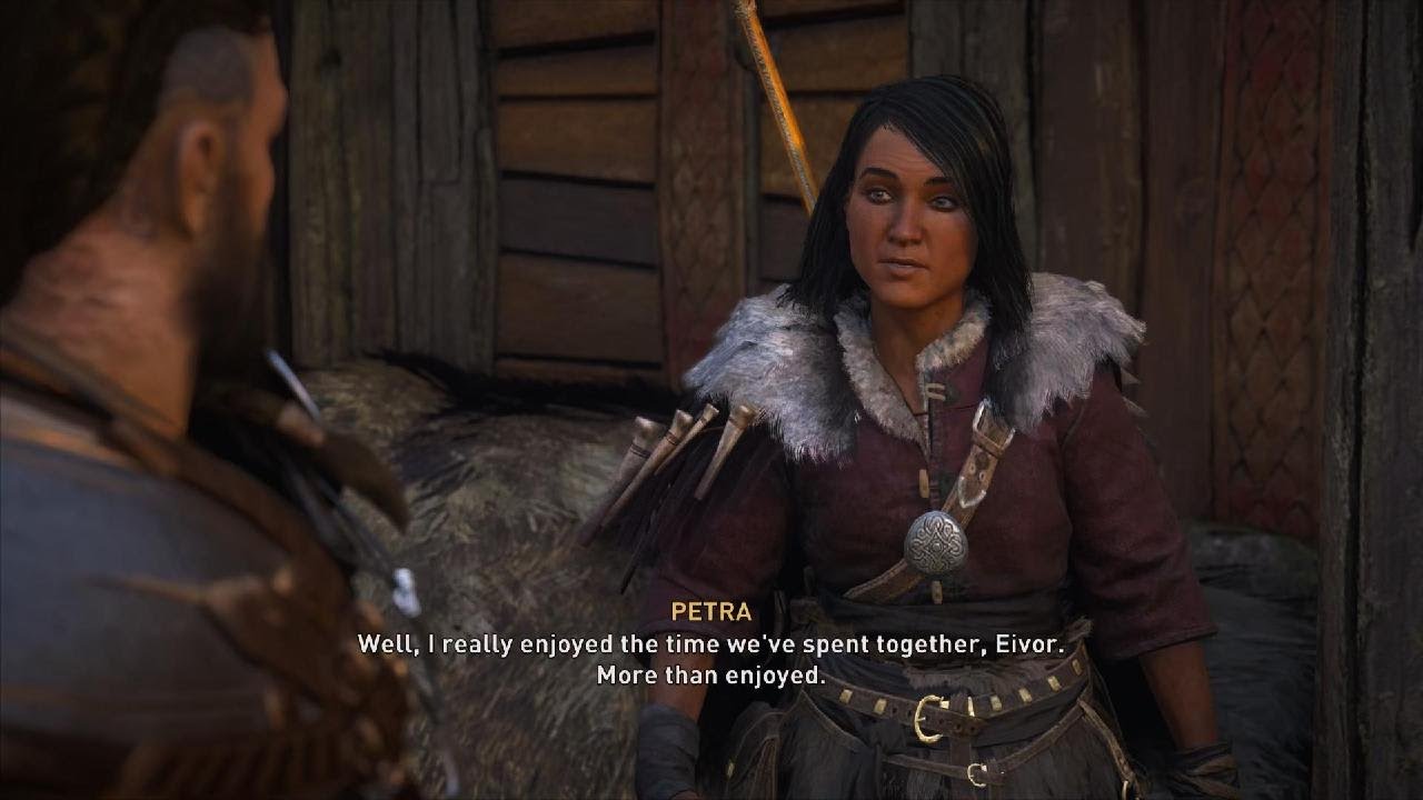Assassin's Creed Valhalla Petra and Eivor Romance Love Kiss Scene ...