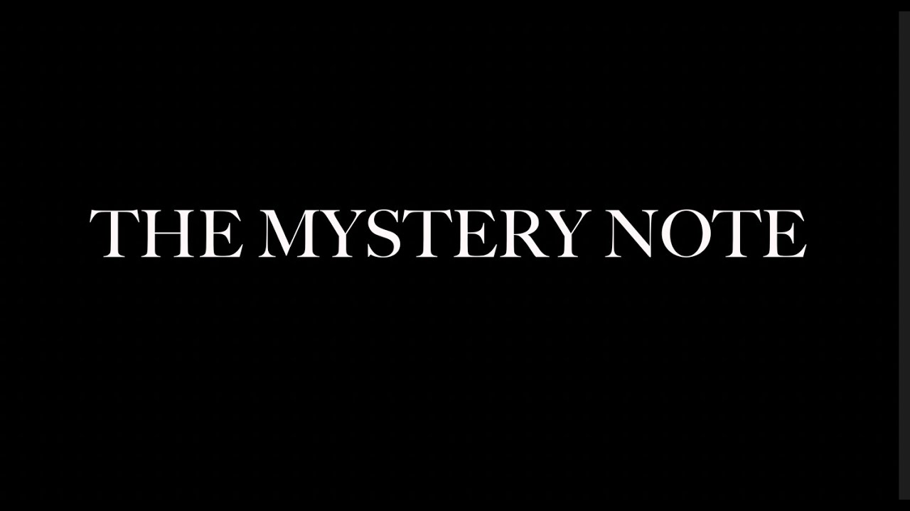 Mystery Note - YouTube