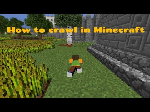 How to crawl in Minecraft tutorial (no mods or add-ons - YouTube