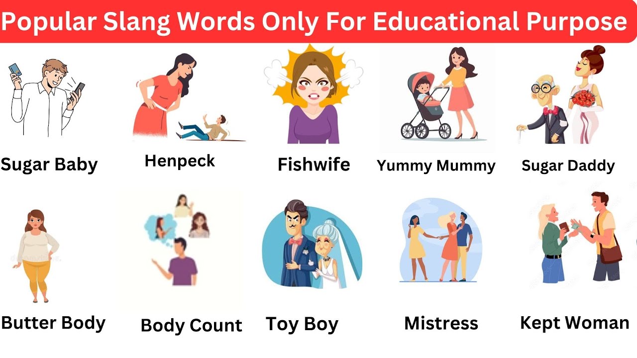 Slang words About people | Slang Words with Explanations | Slang in ...