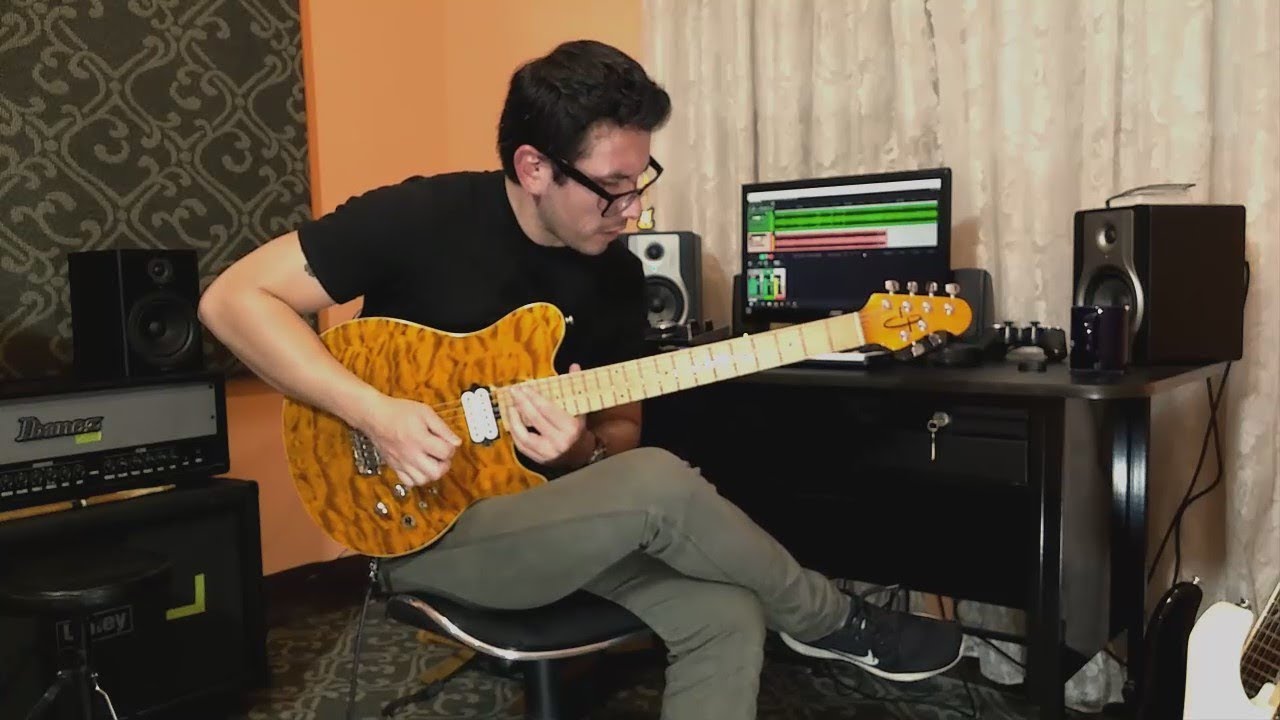 Ernie Ball Olp MM1 (original solo) #olpguitars #mooerge200 # ...