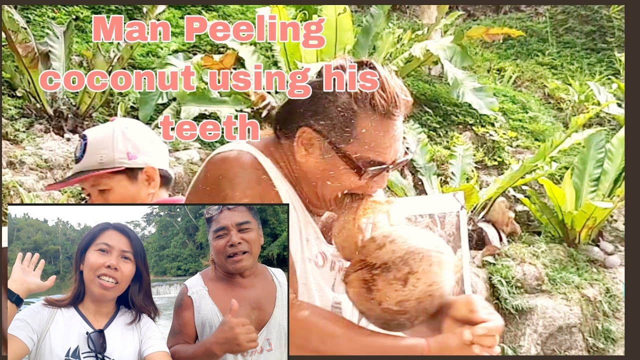 Buko King in Bohol: A man peeling the coconut in 15 mins using his ...
