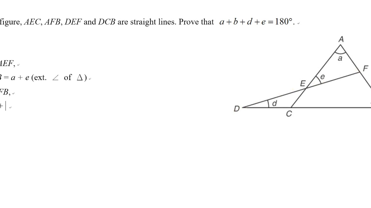 deductive geometry angle relations 04 - YouTube