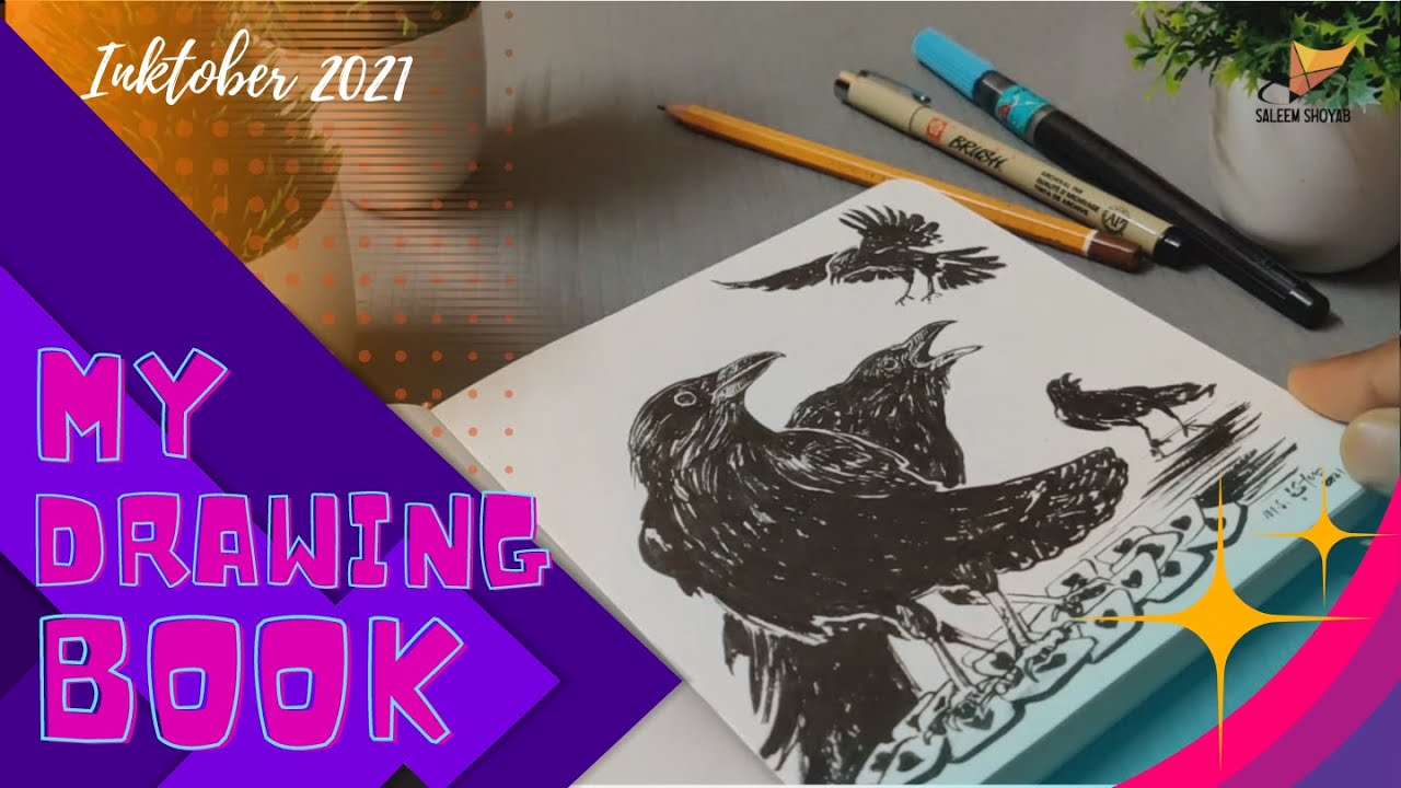 My Drwaing Book of inktober 2021 | Saleemart_postbox | art - YouTube