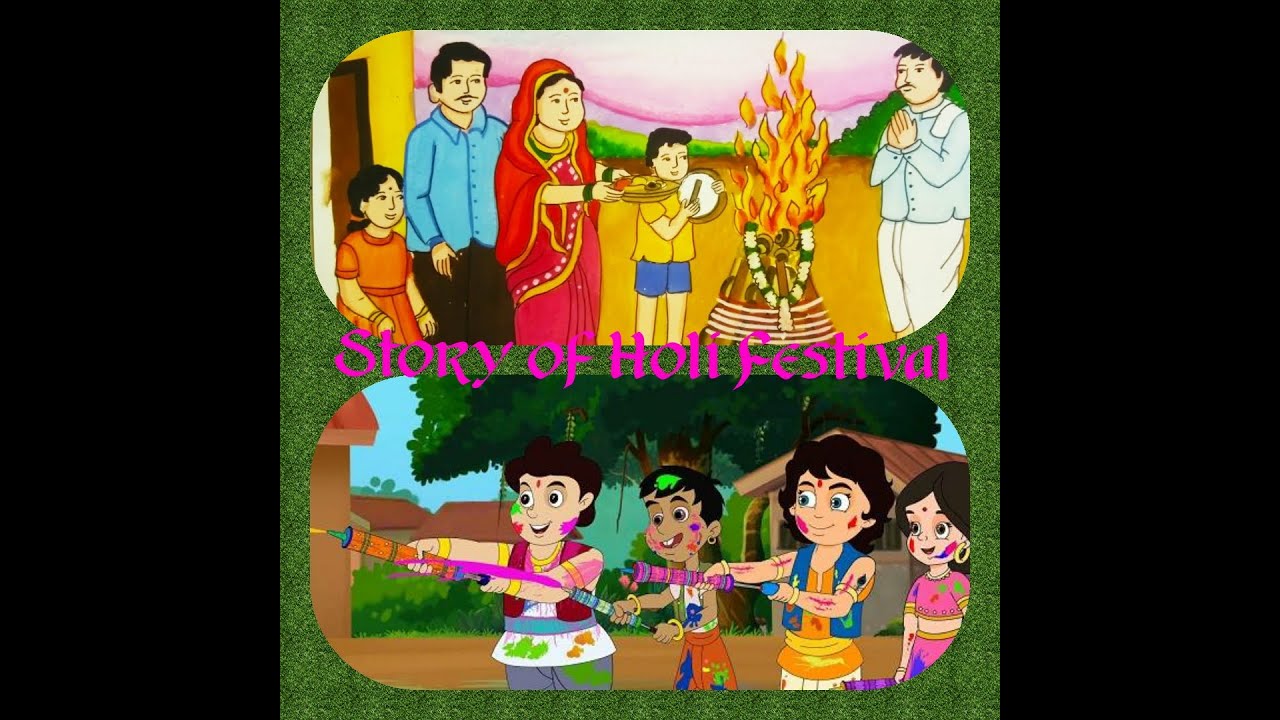 Holi story for kids - YouTube