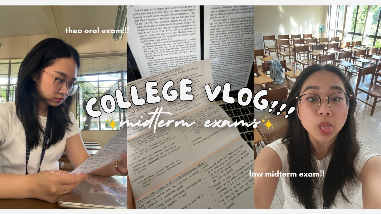 COLLEGE HELL WEEK 💌 how i study and review, theo oral exam, law midterm ...