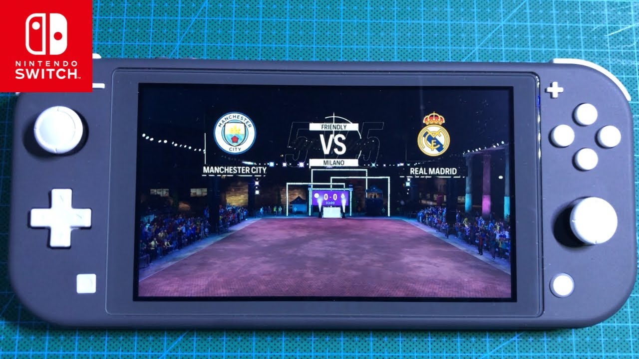 FC24 NINTENDO SWITCH LITE || MAN CITY VS REAL MADRID || VOLTA/FUTSAL ...