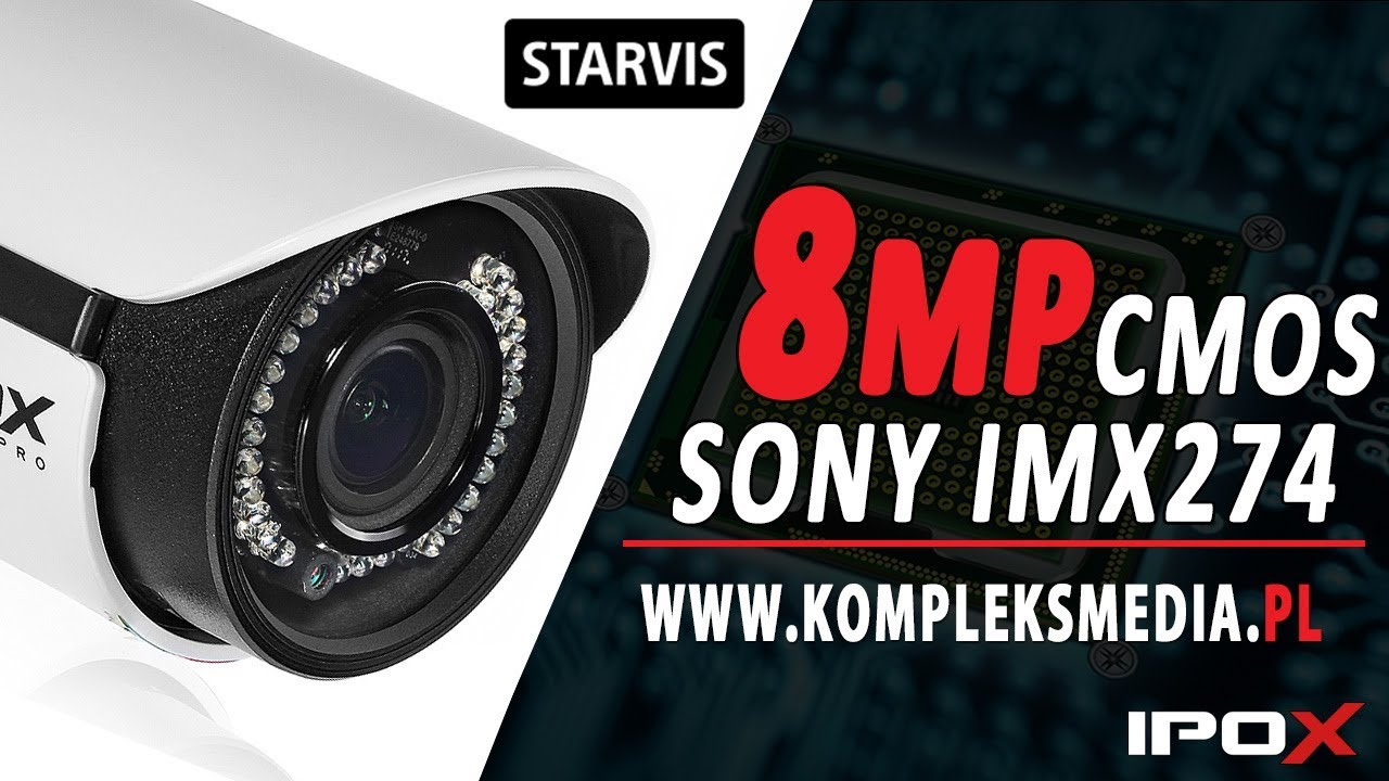 Obraz z kamer IPOX - SONY IMX274 8Mpx - Dzień/Noc - YouTube