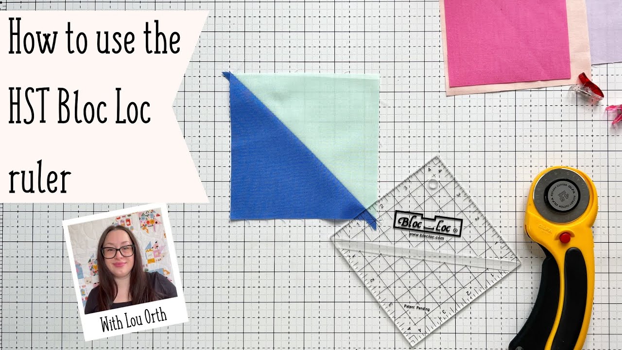 Bloc Loc ruler. How to use the HST trimming ruler. - YouTube