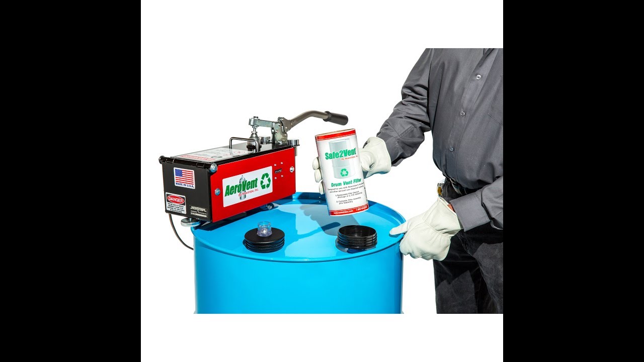 Safe2Vent Drum Vent Filter - YouTube