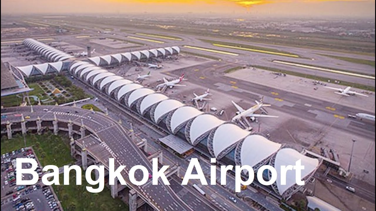 Landing at Bangkok International Airport | BKK airport - YouTube