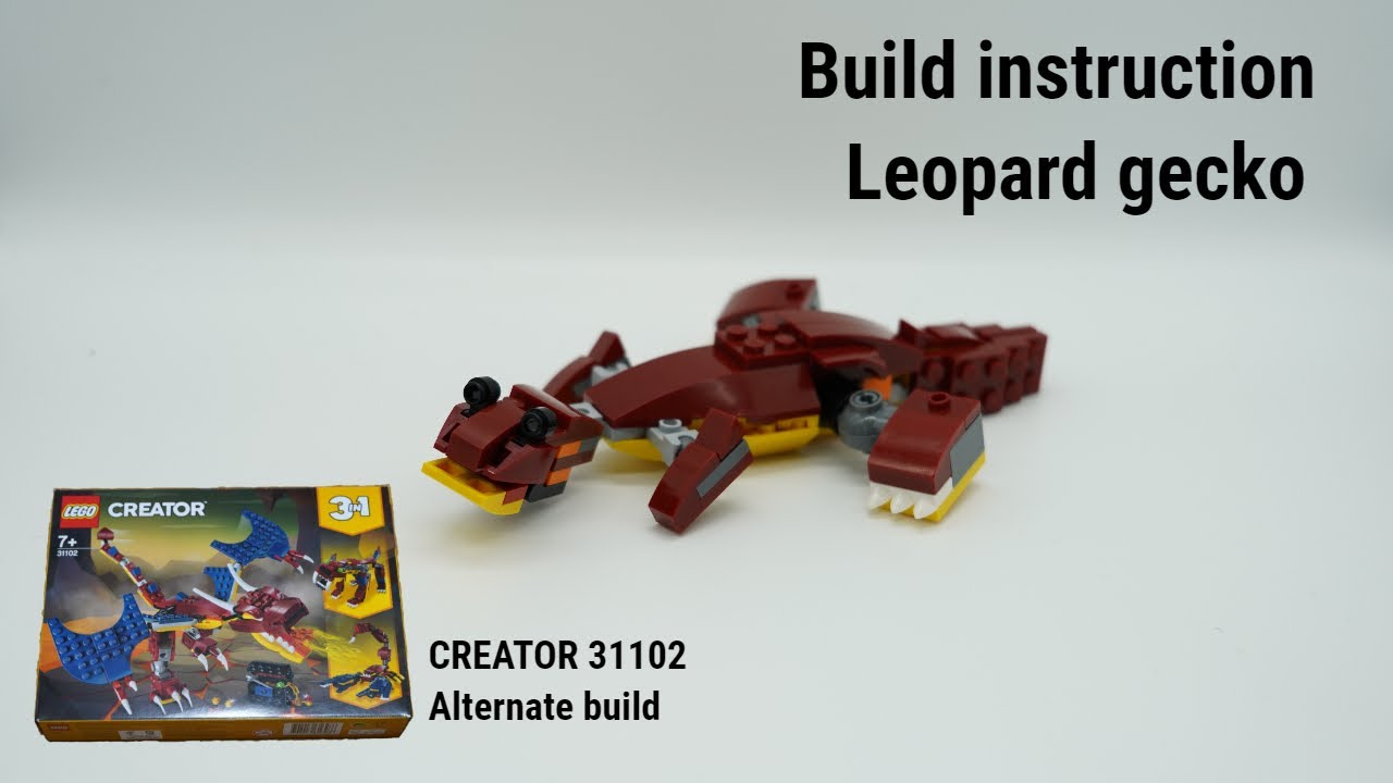 LEGO CREATOR 31102 Alternate build Leopard gecko - YouTube