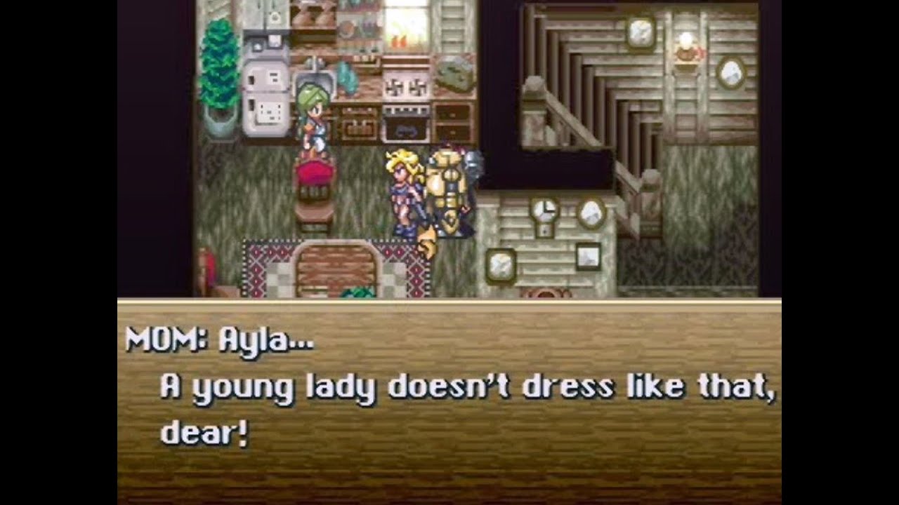 Chrono Trigger Gameplay - Introducing Ayla to Mother - YouTube