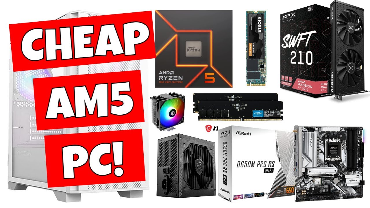 AM5 Ryzen Gaming PC Build Guide Parts June 2023 £750 - YouTube