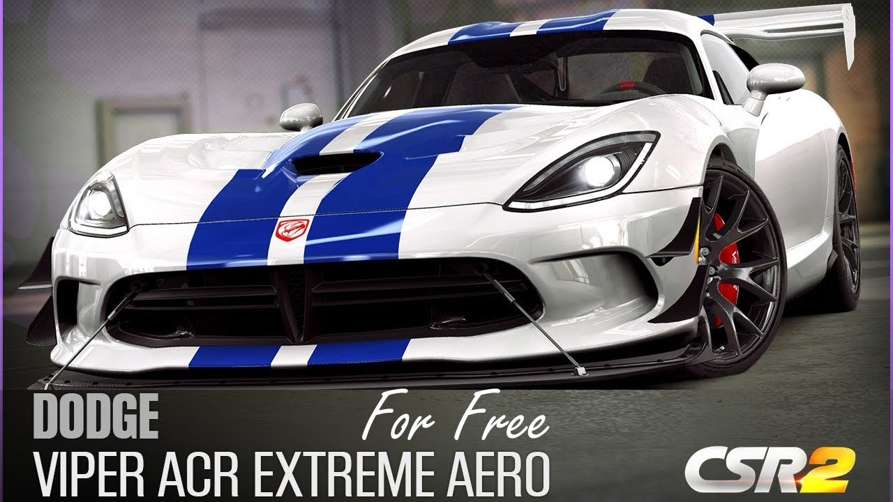 Free Dodge Viper ACR Extreme Aero！｜CSR Racing 2 - YouTube
