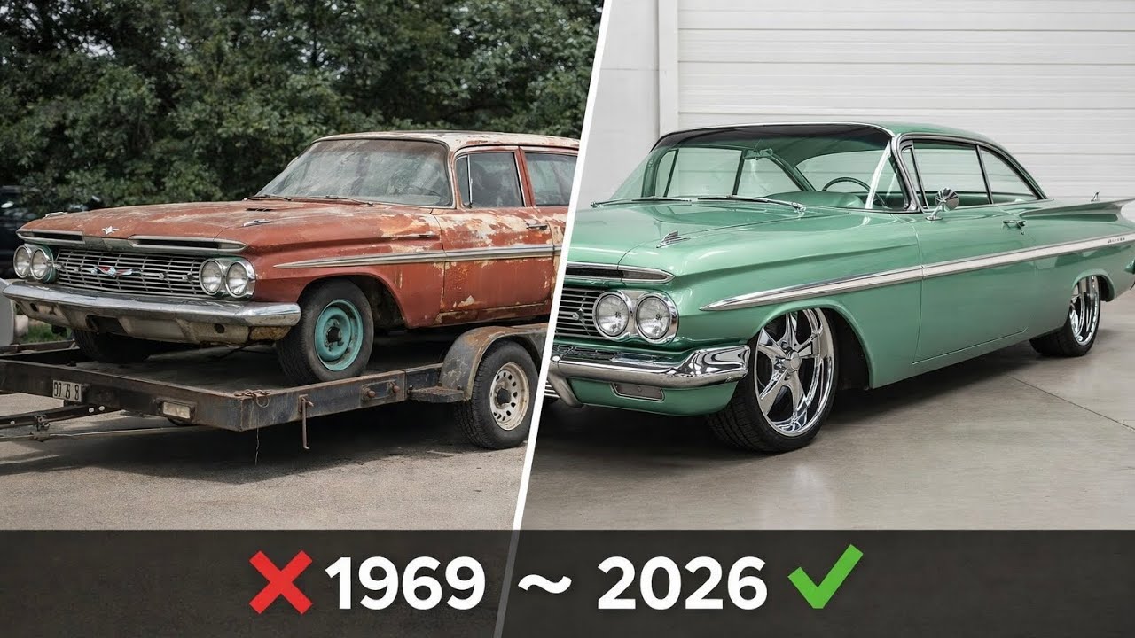 🔥 This Rusted Shell Became a $100,000 Classic | 1959 Chevy Impala Full ...