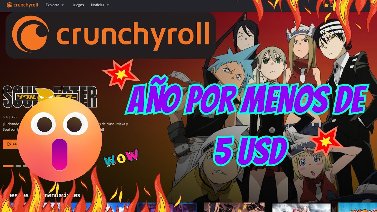 Crunchyroll PLAN ANUAL por menos de 5 USD 💥 ¡COMPRALO YA! - YouTube