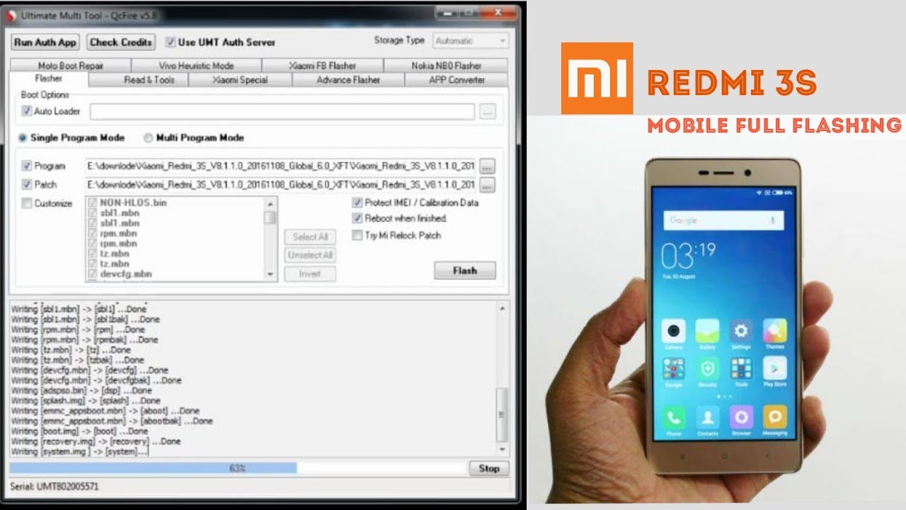 Mi 3s full flashing tutorial ! Redmi 3s/prime Hang on logo solutions ...