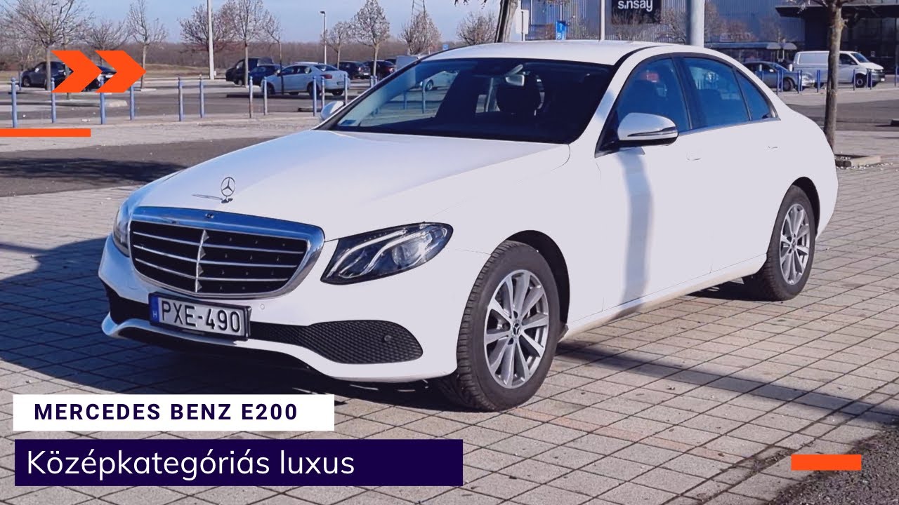 Mercedes Benz E 200 - 2019. 2.0 Benzin használt teszt - YouTube
