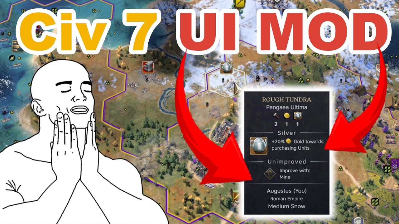 Мод на Інтерфейс для Civilization 7 | Sukritact's Simple UI Adjustments - YouTube