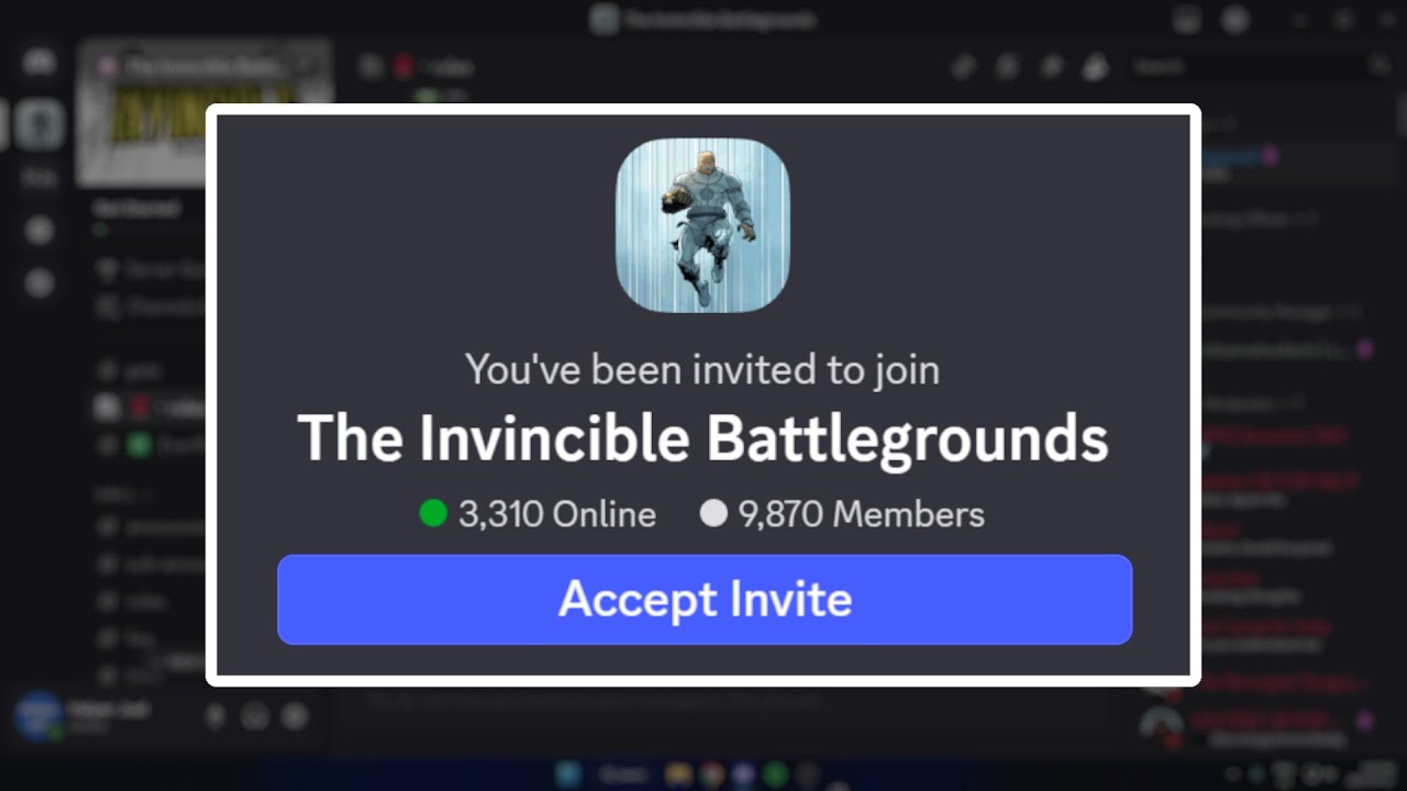 How To Join Invincible Battlegrounds Discord Server - YouTube