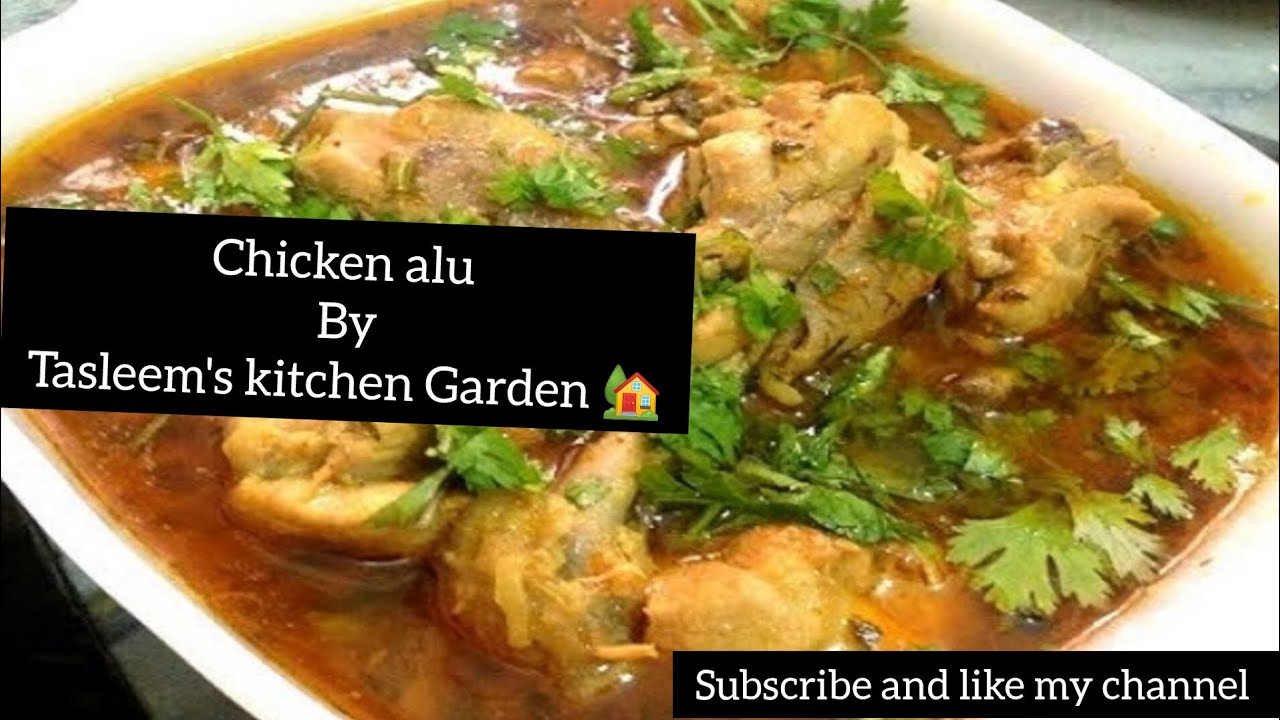 chicken alu recipe by Tasleem's kitchen Garden 🏡 - YouTube