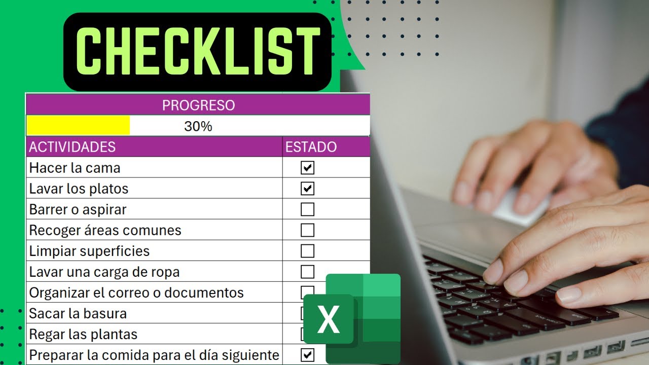 como hacer HOJA DE CHEQUEO en excel FACIL DE HACER - YouTube