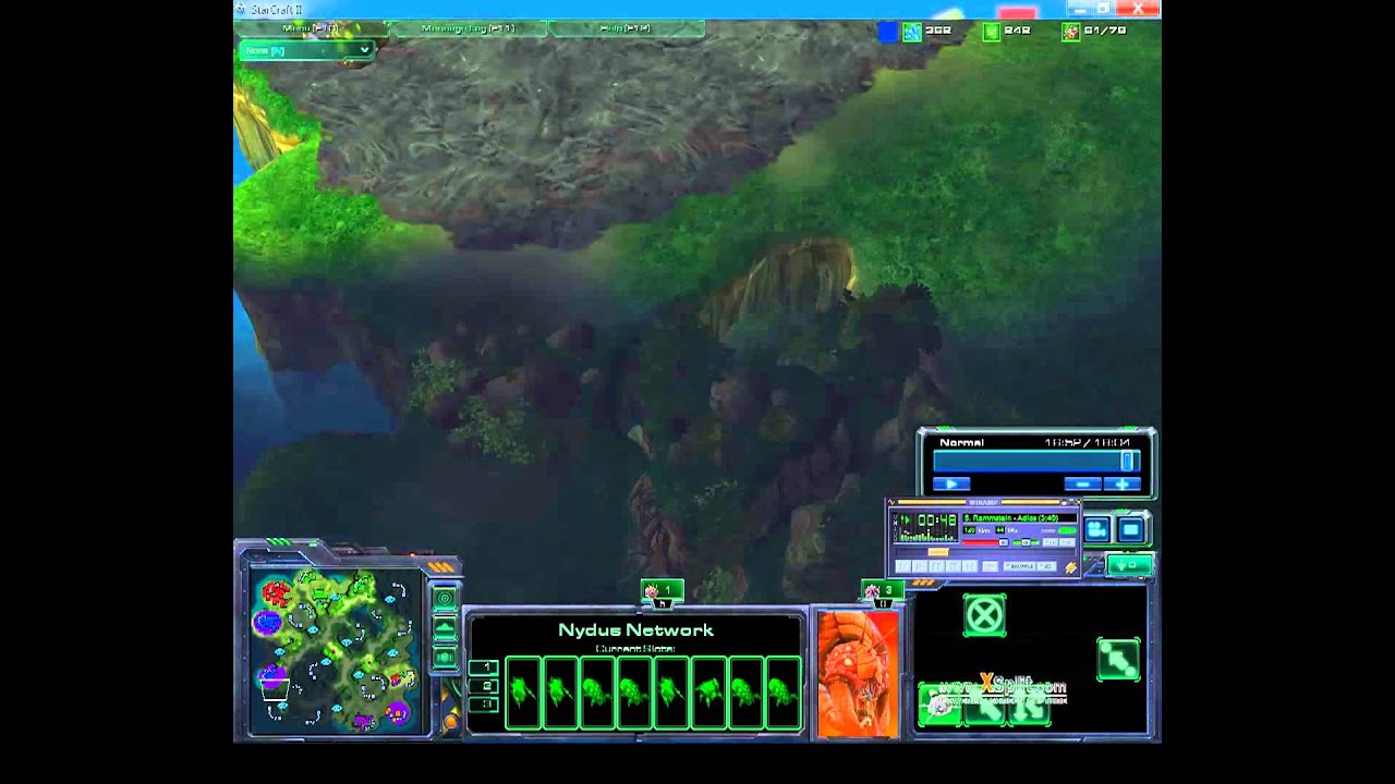 Starcraft 2 nydus map hack - YouTube