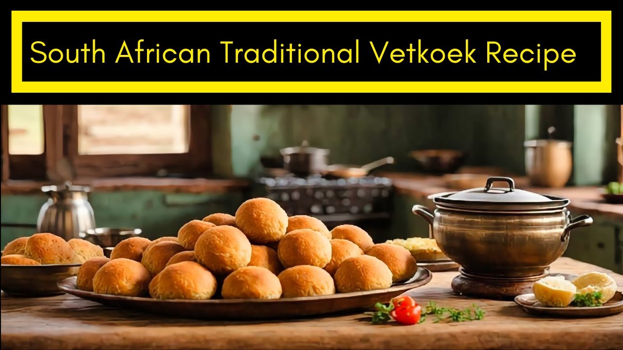 South African Traditional Vetkoek Recipe - YouTube