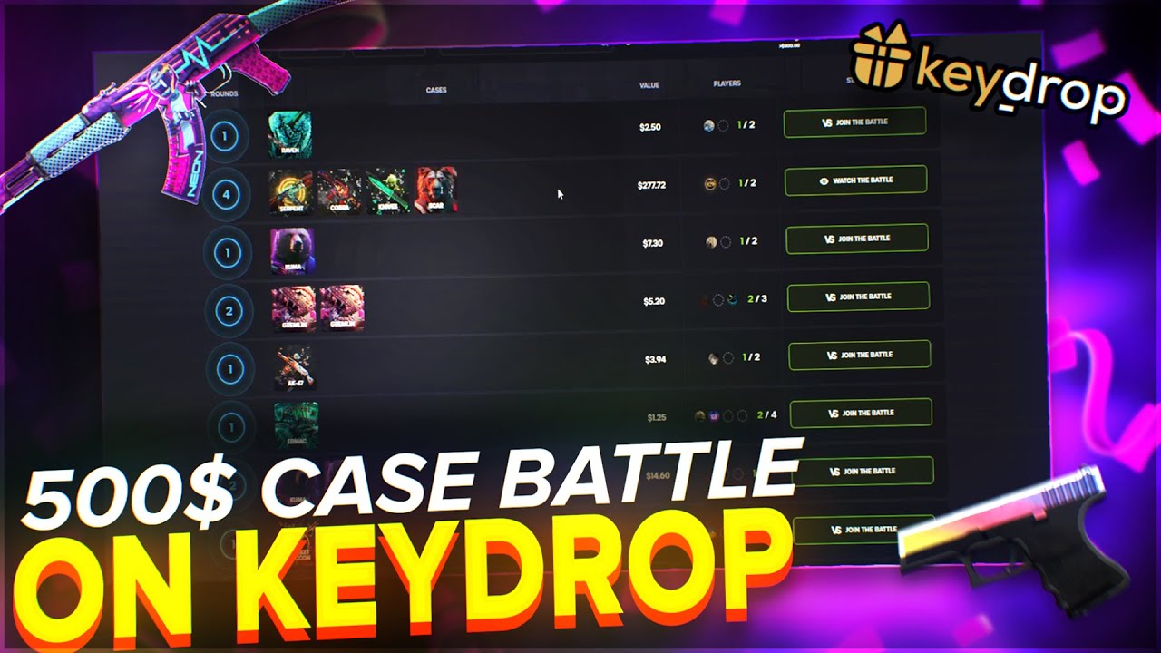 BIGGEST CASE BATTLE ON KEYDROP! - YouTube