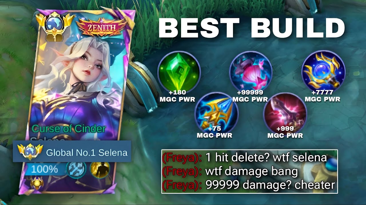 SELENA "CURSE OF CINDER" 1 HIT DELETE BUILD (BEST BUILD) | BURST DAMAGE ...