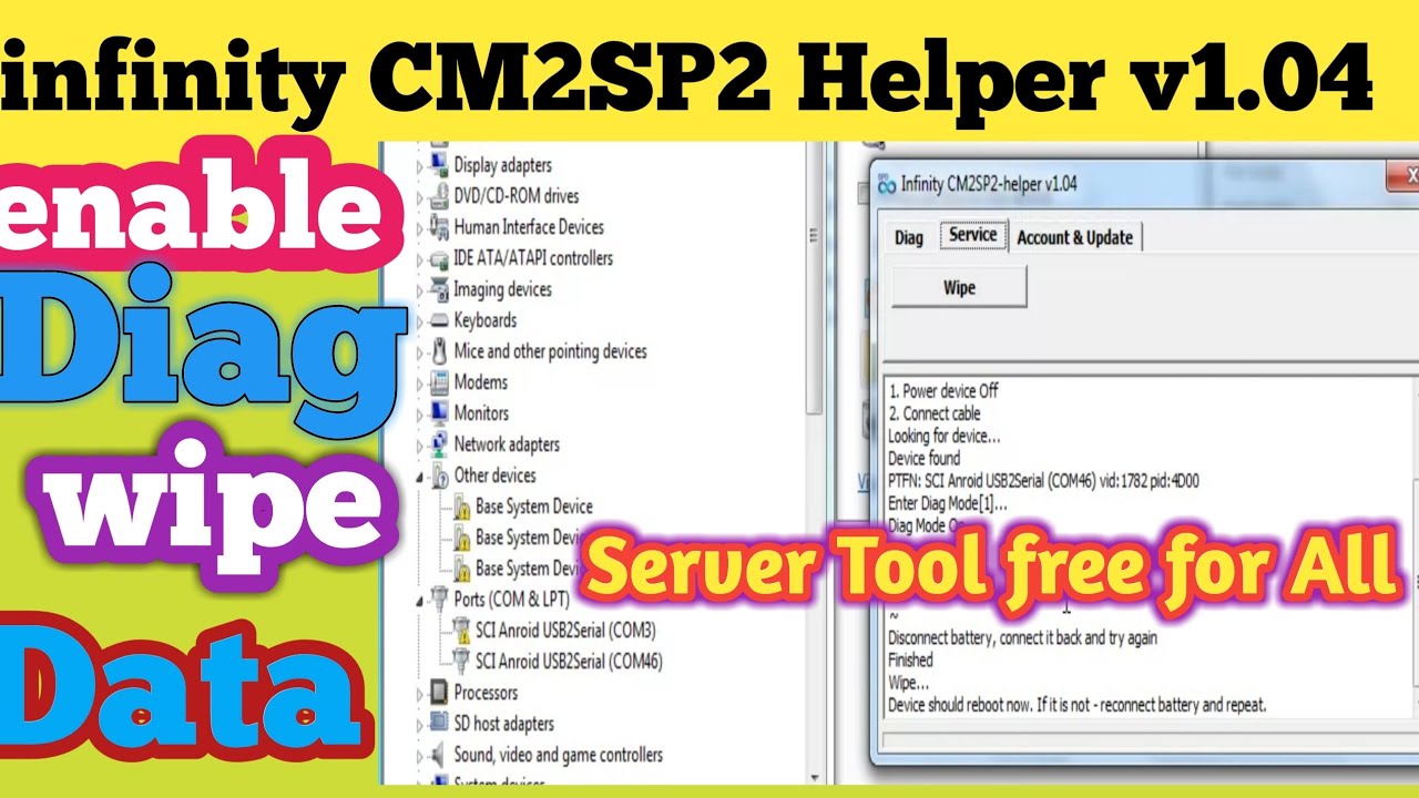 infinity CM2SP2 helper v1.04 free for All / Server Tool Diag enable ...