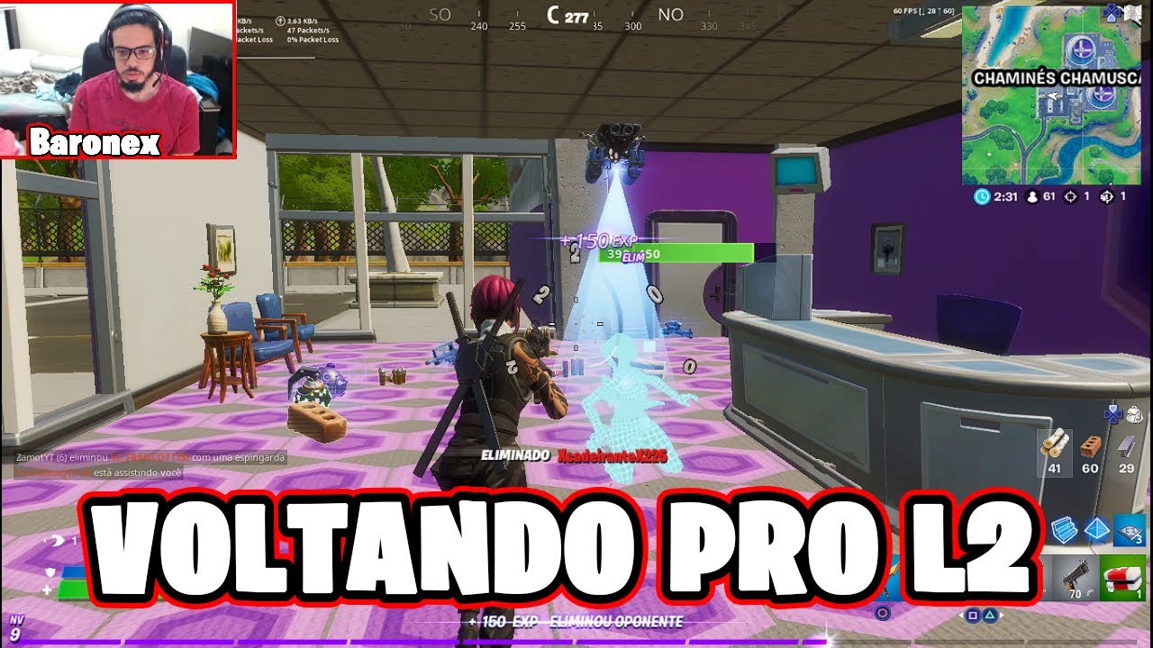 FORTNITE / VOLTANDO PRO L2 / BARONEX GAMEPLAY - YouTube