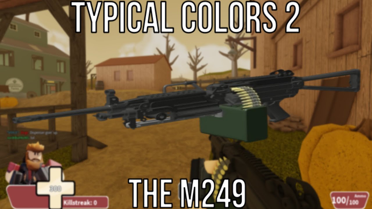 Roblox: Typical Colors 2 - The M249 (The Accurate Light Machine Gun ...