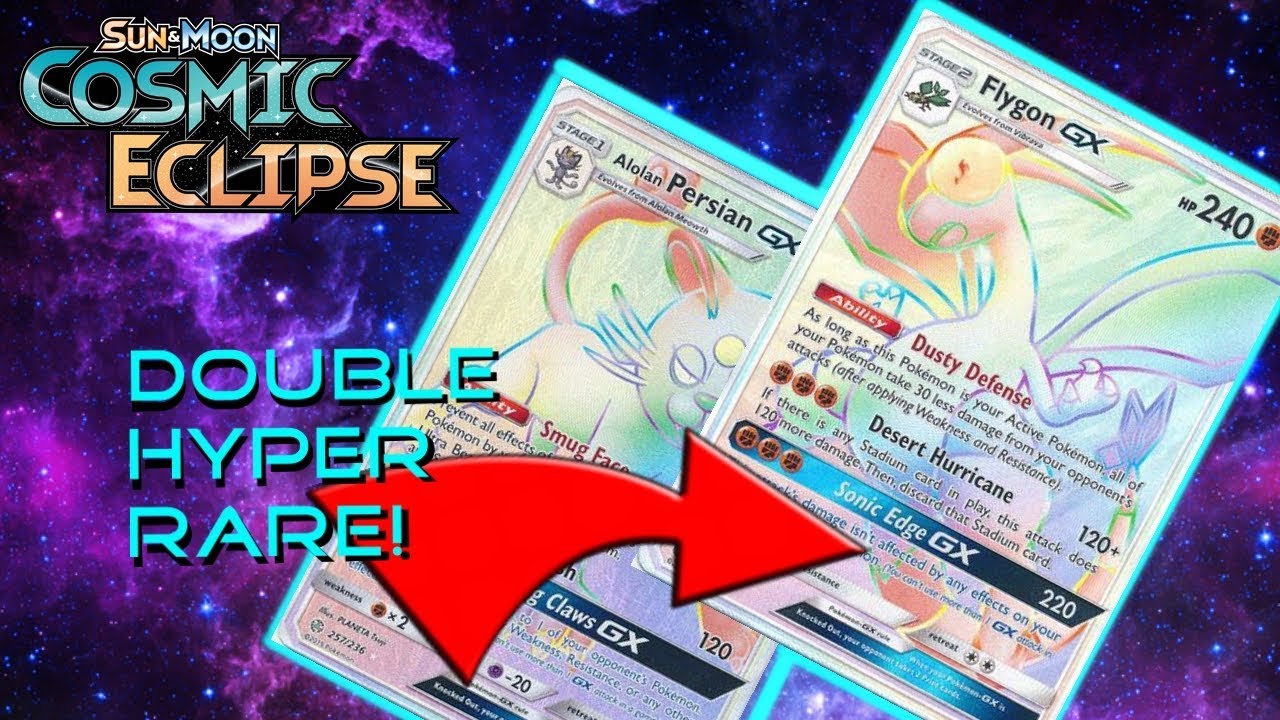 DOUBLE HYPER RARE! Pokemon Cosmic Eclipse - santovito box 4 of 4 - YouTube