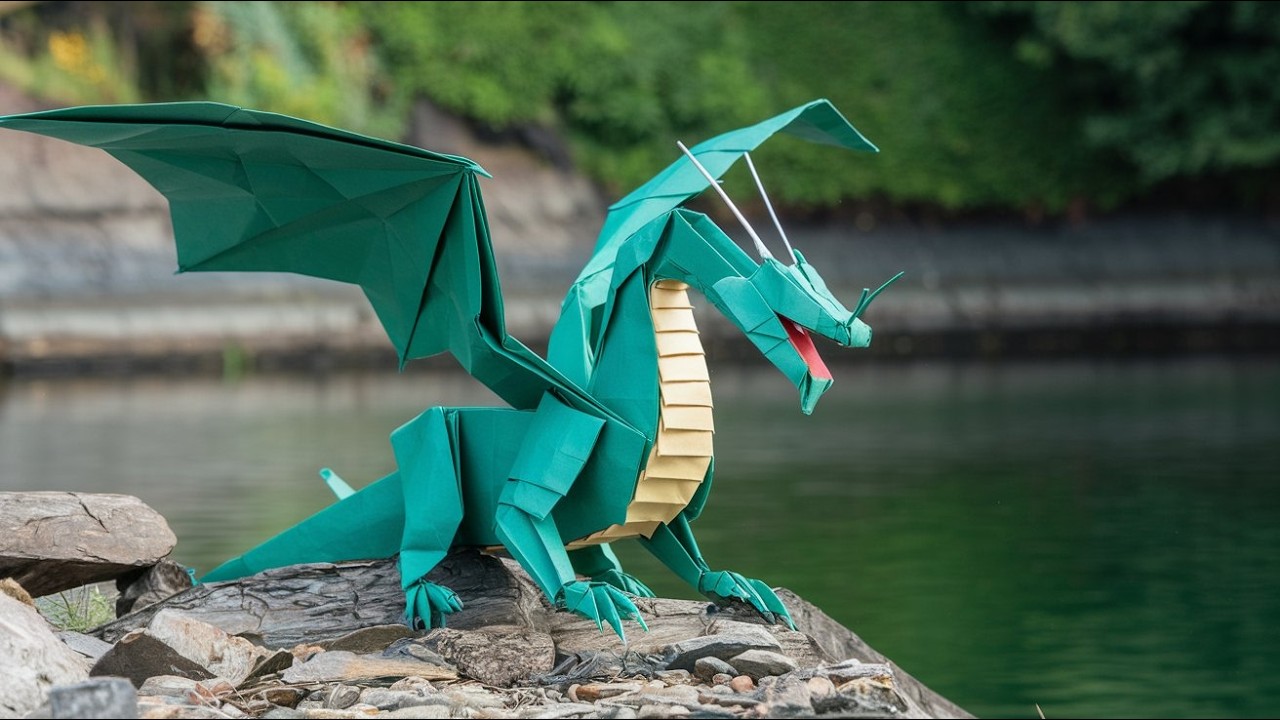 How to make an origami dragon is easy. Paper folding dragon | DIY ...